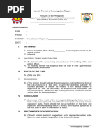 Sample Format of Final Report | PDF