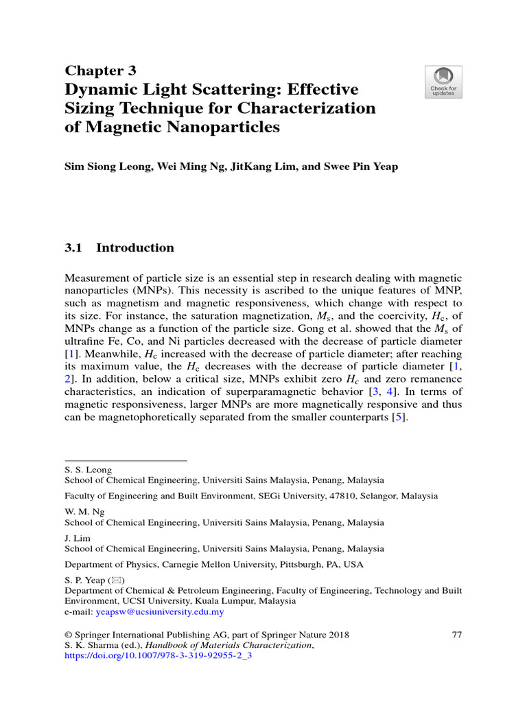 Dynamic Light Scattering__Effective | PDF | Applied And ...