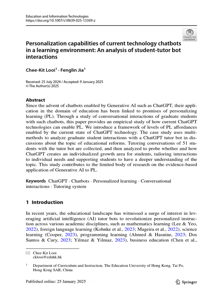 Tutor-Student Interaction | PDF | Learning | Cognitive Science