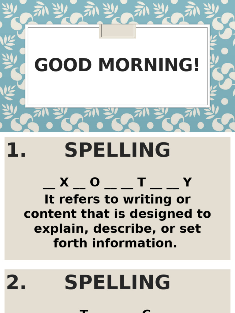 Expository Text Structures Explained | PDF