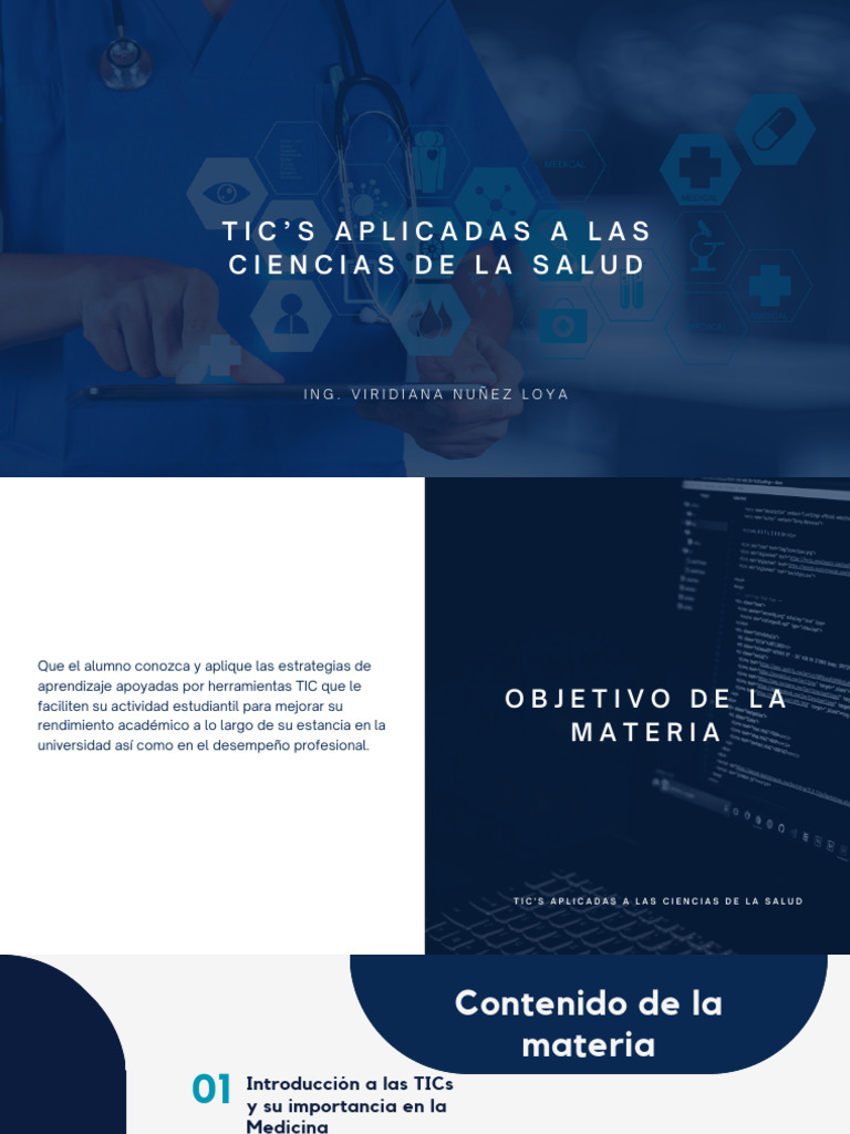 Presentación Clase Tics | PDF | Tecnología de información y comunicaciones | Medicina
