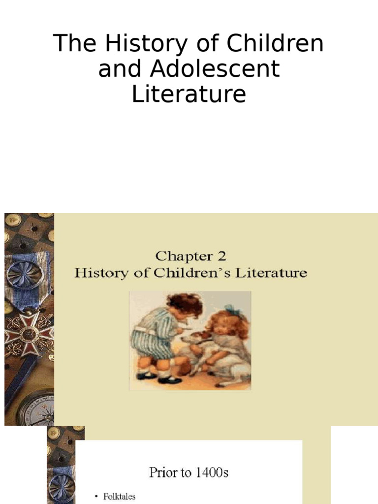 The History of Children and Adolescent Literature | PDF | Children's ...
