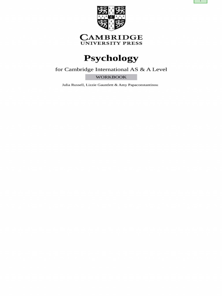 As and A2 Workbook 2024 | PDF