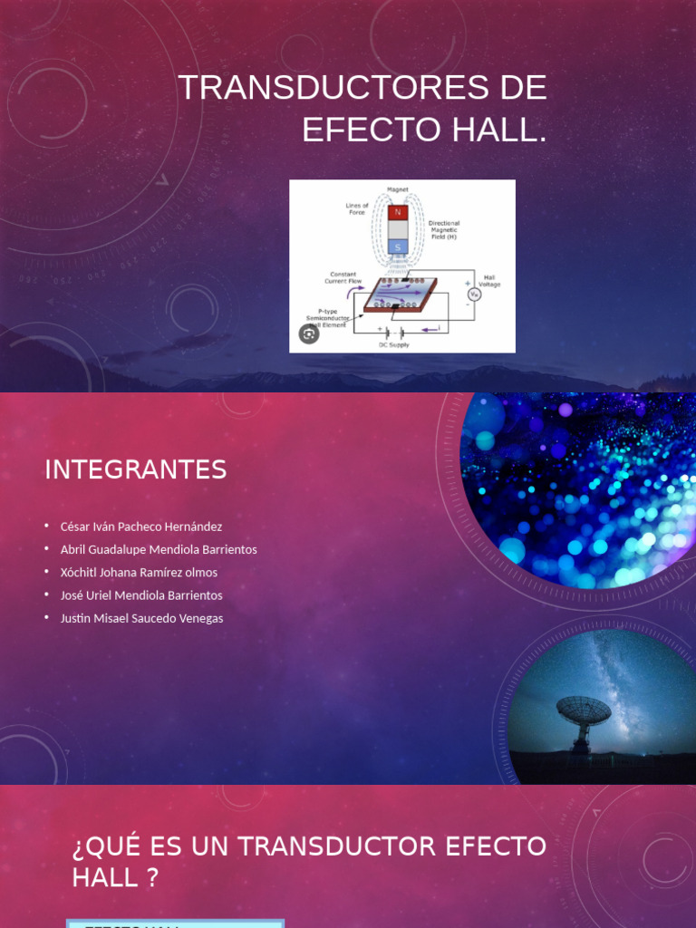 Transductores Efecto Hall 2 | PDF | Sensor | Electrónica