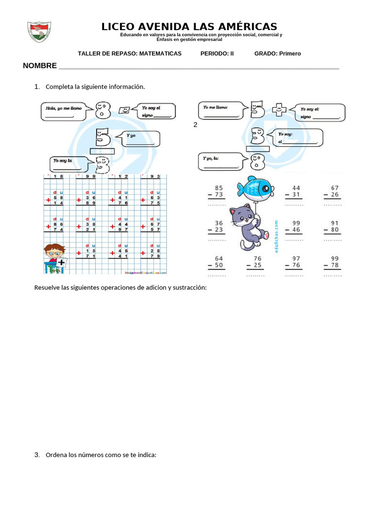 TALLER DE REPASO Mate | PDF