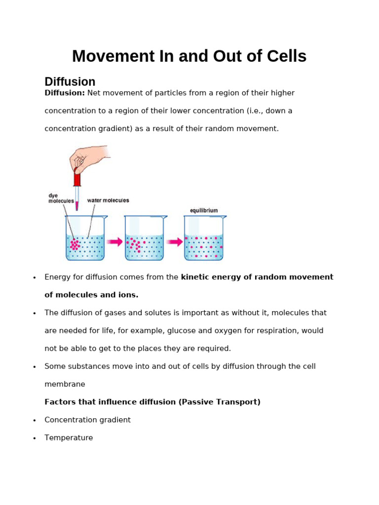 Cell Transport Mechanisms Explained | PDF | Osmosis | Diffusion