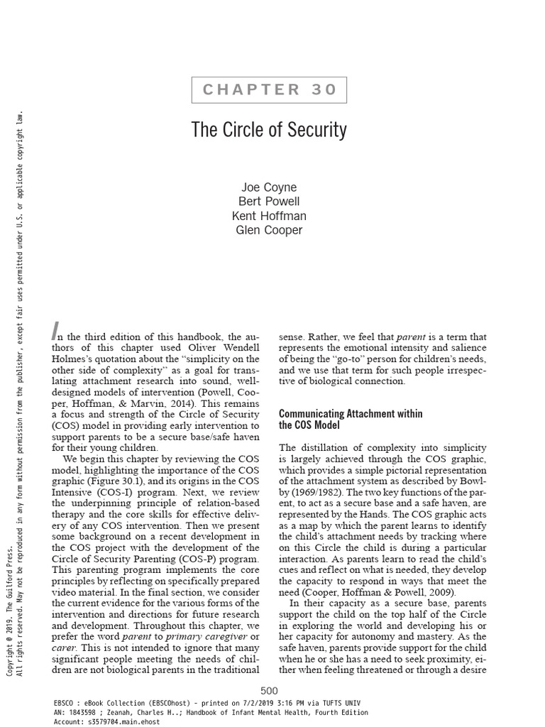 Chapter 30 The Circle of Security | PDF | Attachment Theory ...