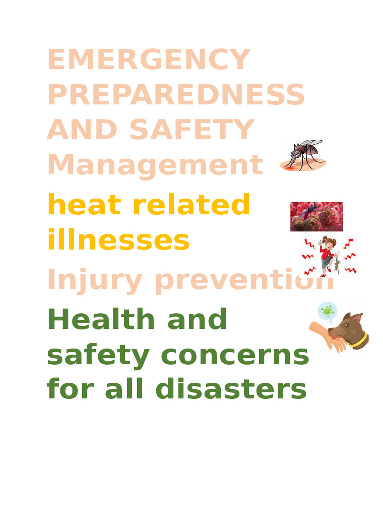 Emergency Preparedness and Safety Management | PDF