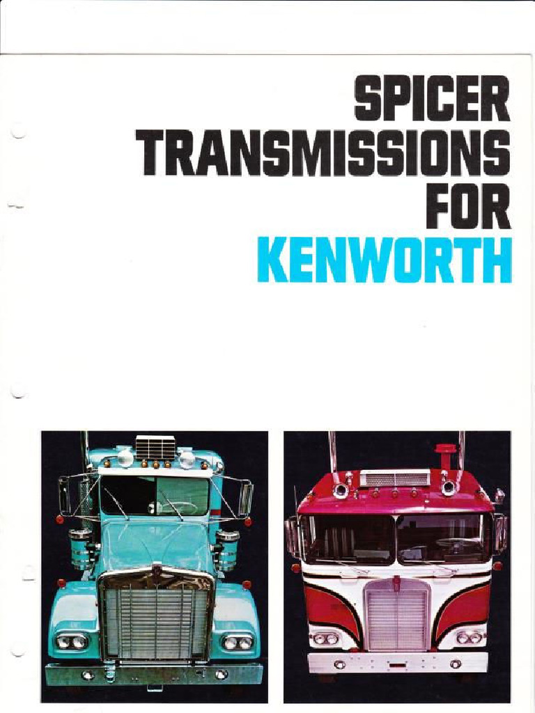 Spicer Transmissions For Kenworth | PDF