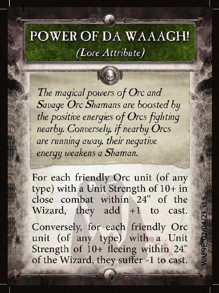 Orcs & Goblins Battle Magic v1.5 | PDF