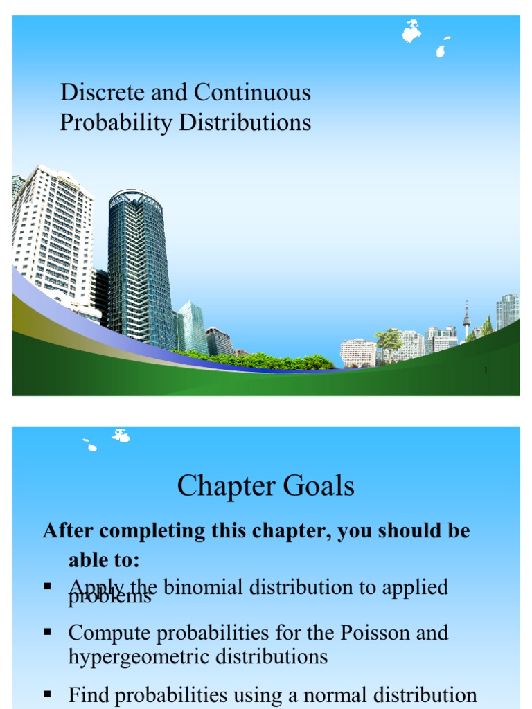 Discrete and Continuous Probability Distributions PPT at BEC DOMS | PDF ...