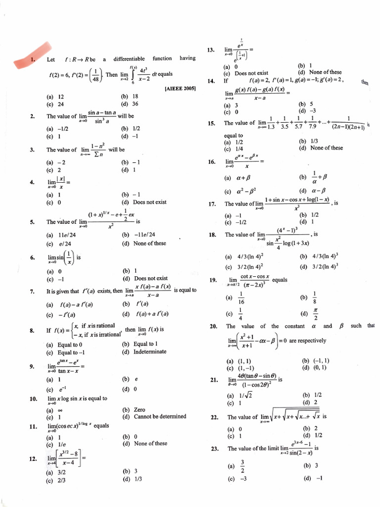 Limits Basics | PDF | Mathematical Analysis