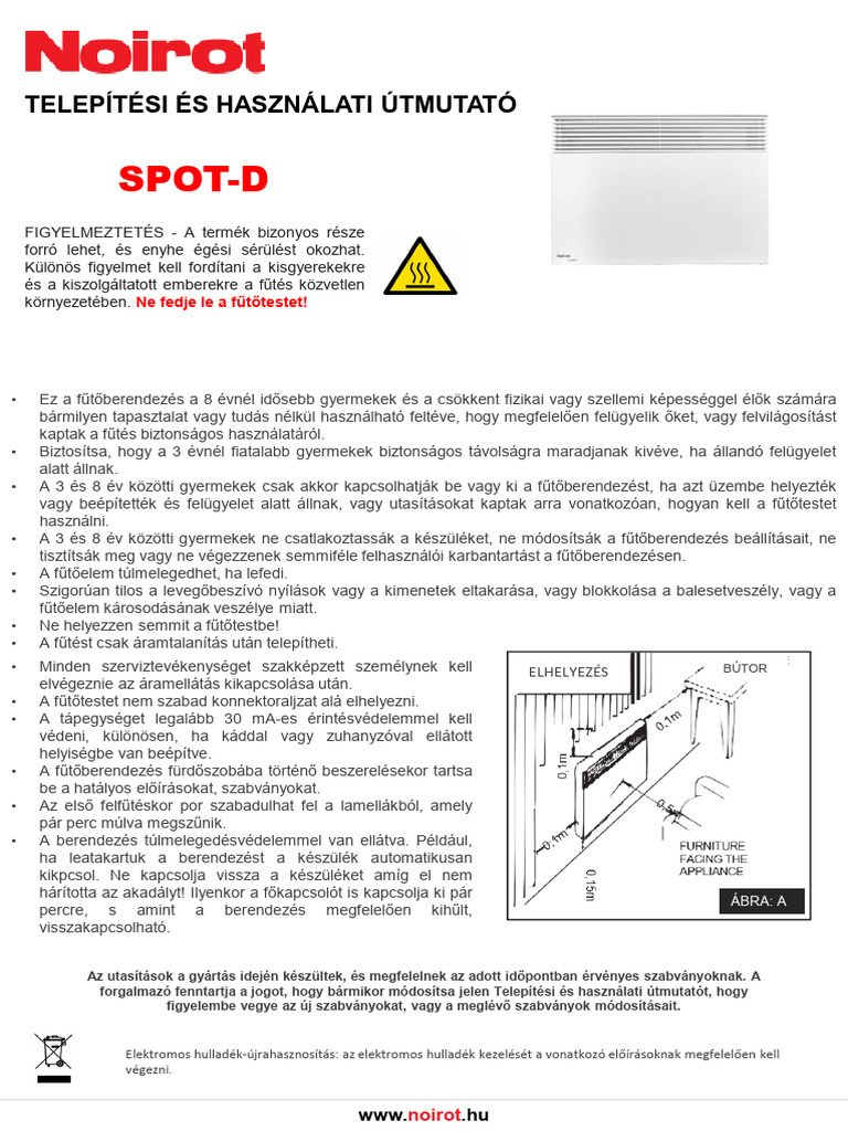 Noirot Spotd Hasznalati | PDF