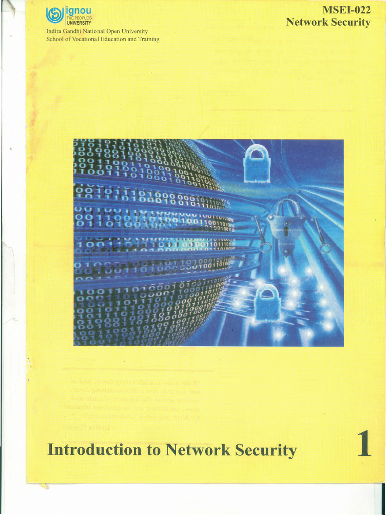 MSEI 022 Full Textbook | PDF | Computer Network | Security