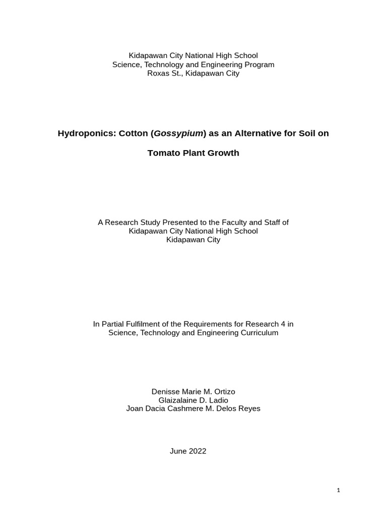 Hydroponics 2 | PDF | Hydroponics | Plants