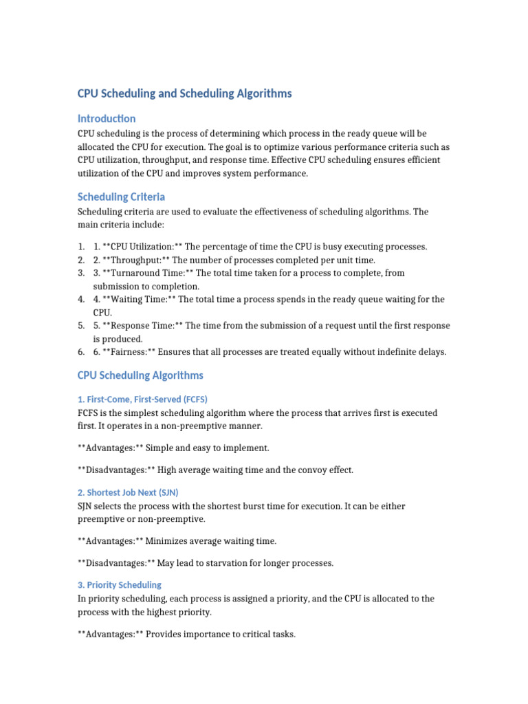 CPU Scheduling Assignment | PDF | Scheduling (Computing) | Operations Research
