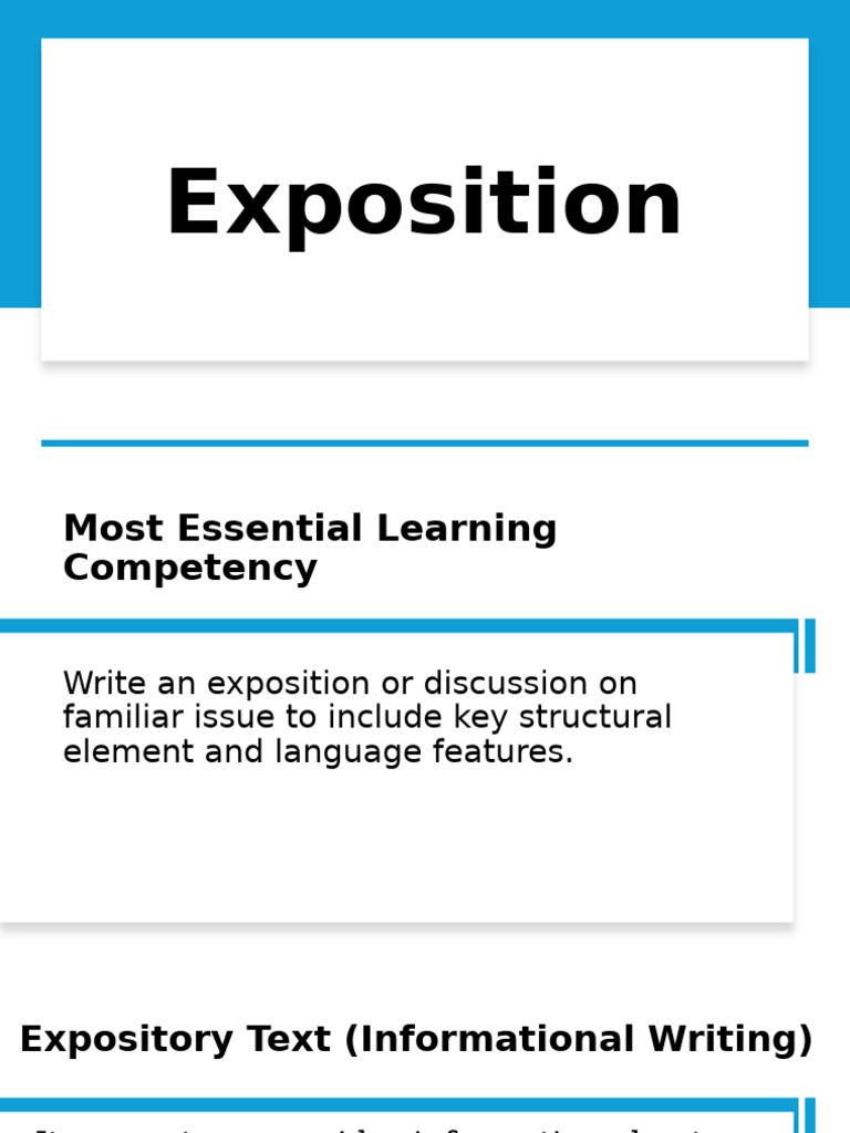 Exposition | PDF