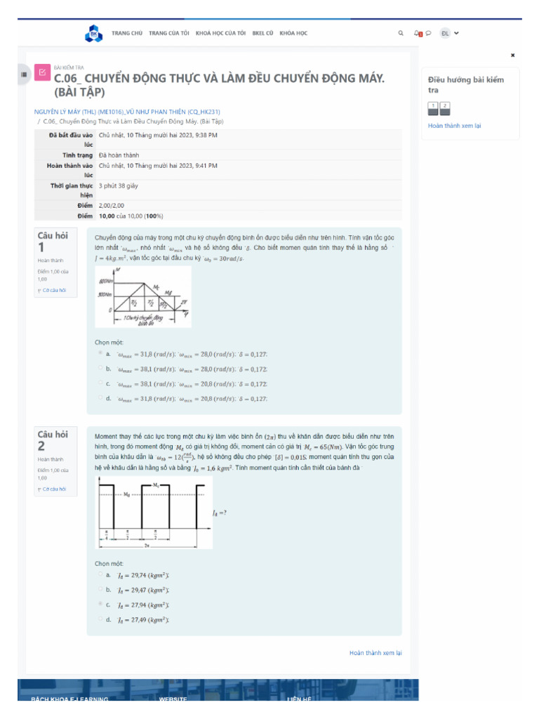Screencapture e Learning Hcmut Edu VN Mod Quiz Review PHP 2023 12-10-21 ...