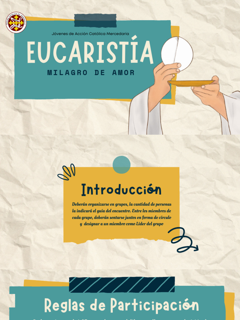 Eucaristía: Guía para Jóvenes Católicos | PDF | eucaristía | Pascua de ...