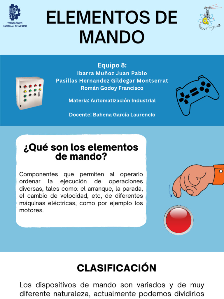 Elementos de mando - Automatizacion | PDF | Cambiar