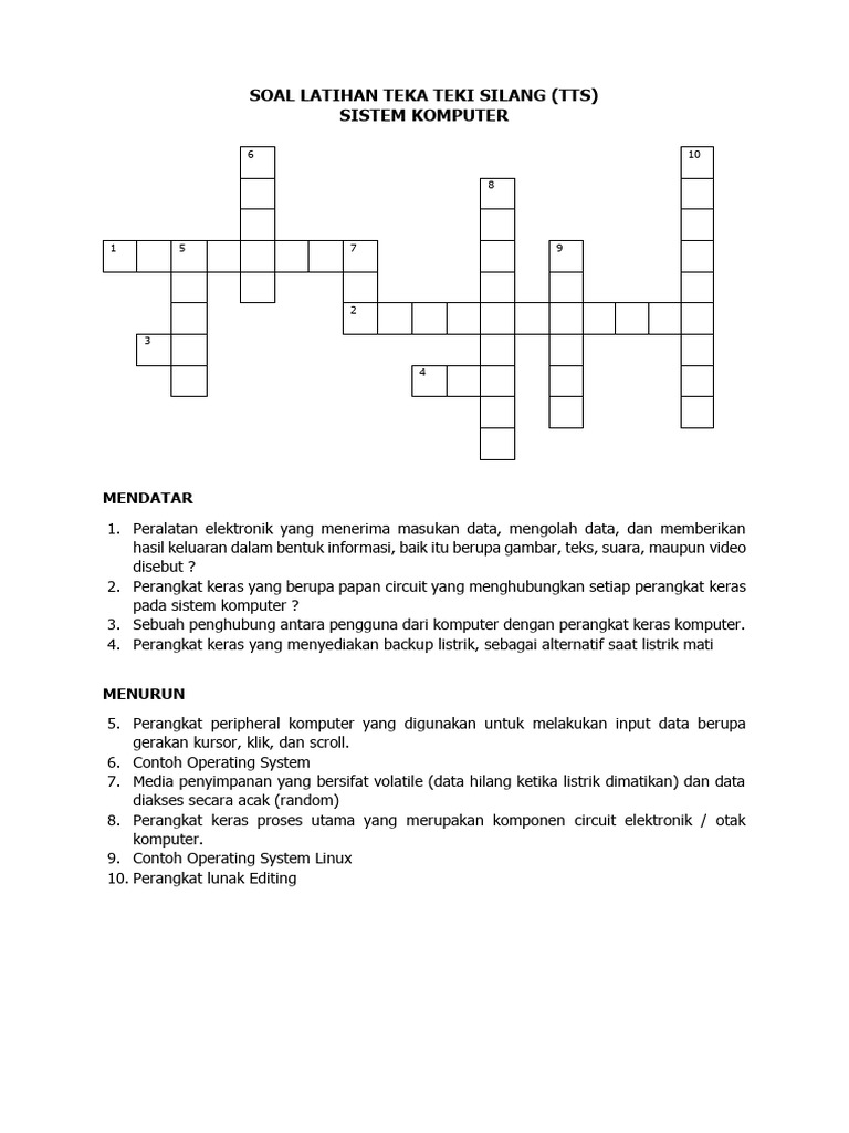 TTS Sistem Komputer untuk Kelas 8 | PDF