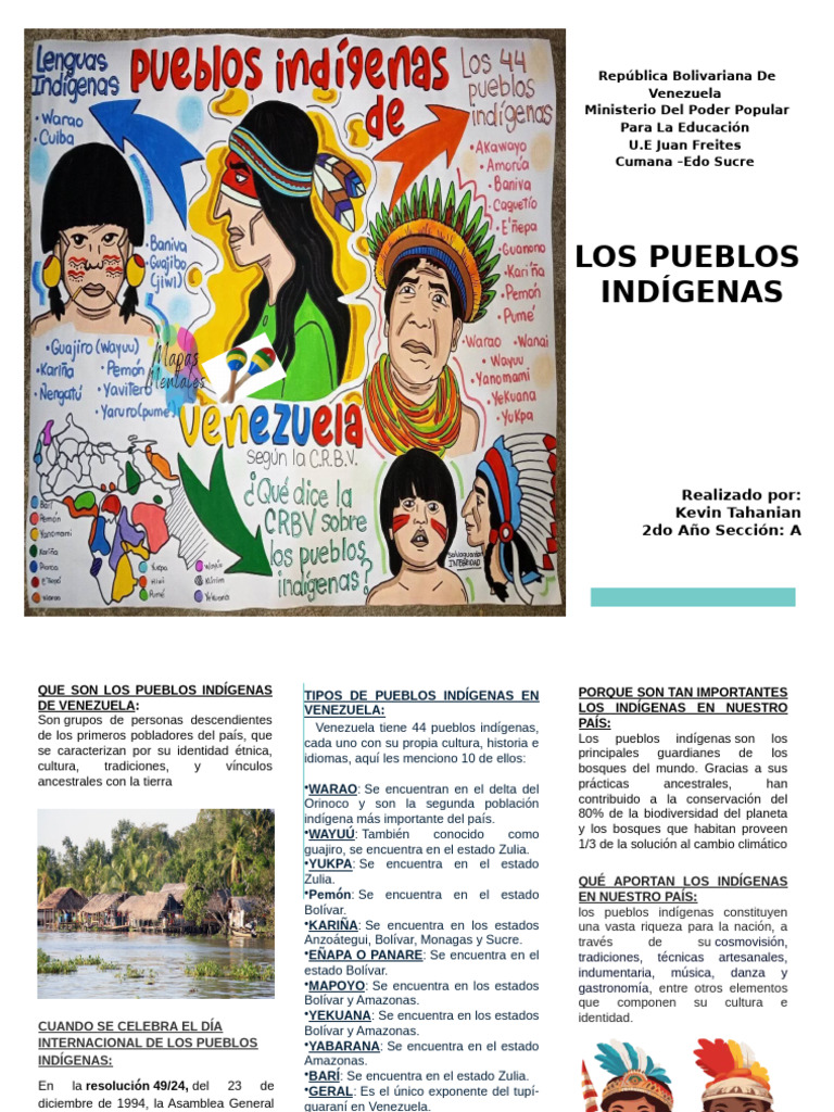 PUEBLOS INDIGENAS TRIPTICO (2) | PDF | Venezuela | América del Sur