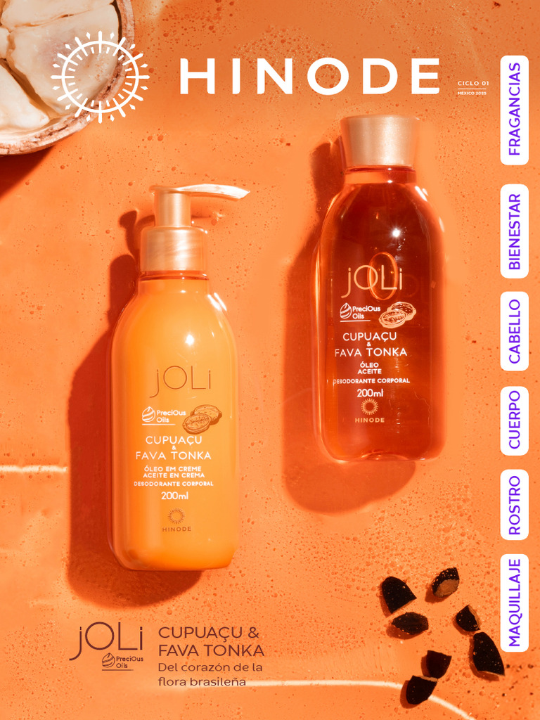 Catlogo_Hinode_Mxico_ciclo_1_2025 | PDF | Malteada | Productos cosméticos