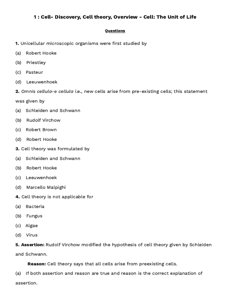 Viruses: Exception to Cell Theory | PDF | Cell (Biology) | Organelle