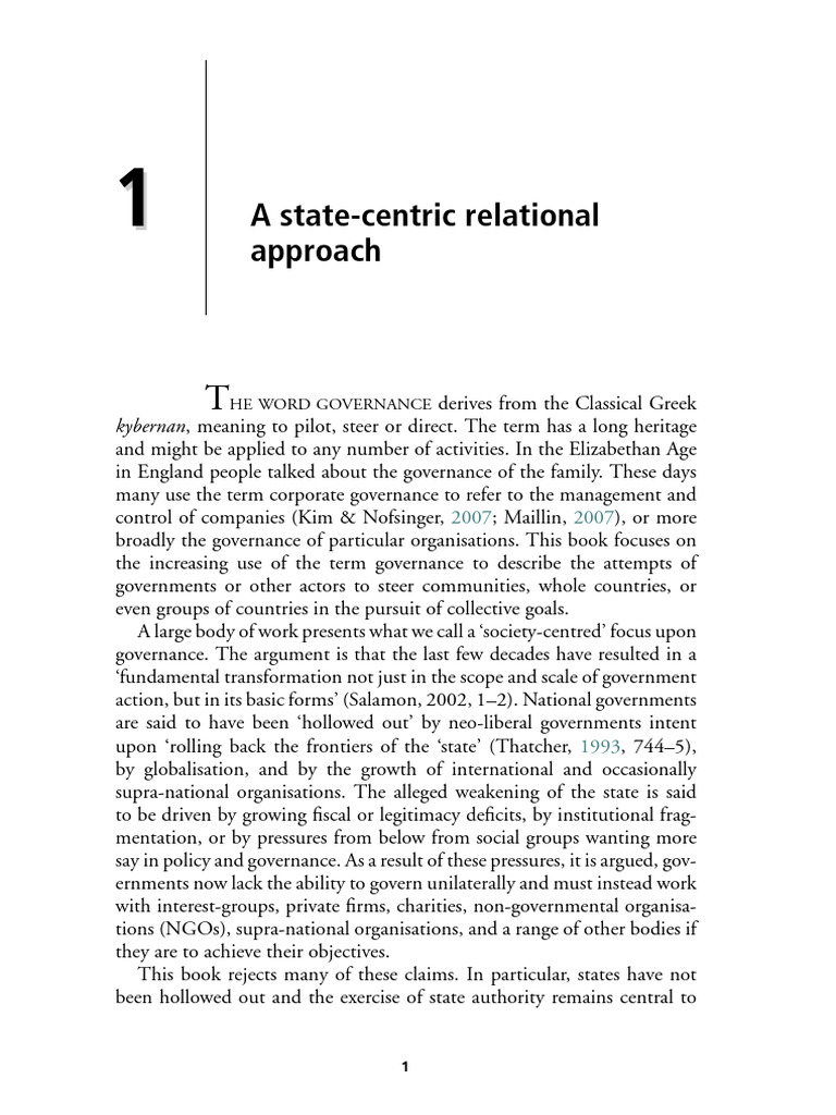 The Centrality of The State in Moder) | PDF | Governance | Policy