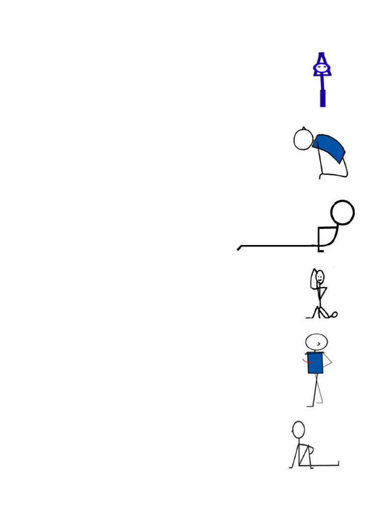 Stick Diagram of Yoga Pose | PDF