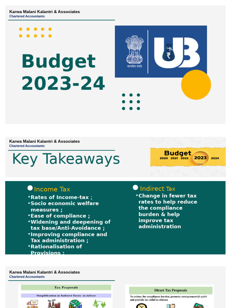 Union Budget 2023 | PDF | Taxes | Taxation