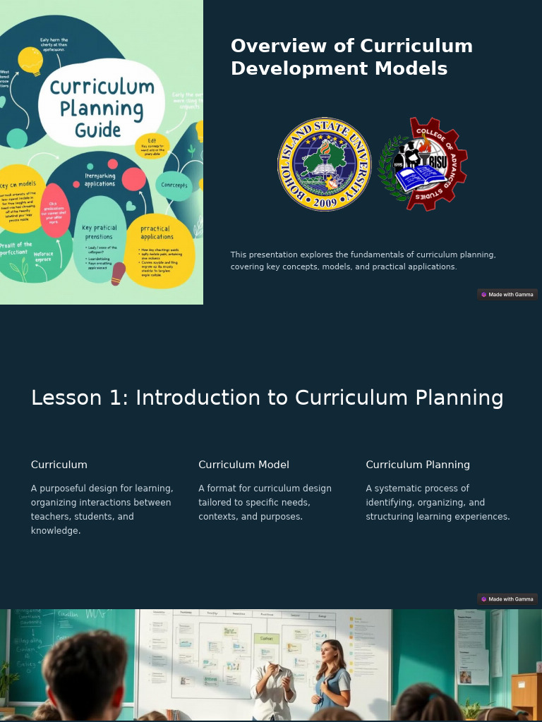Overview-of-Curriculum-Development-Models | PDF | Curriculum | Educational Assessment
