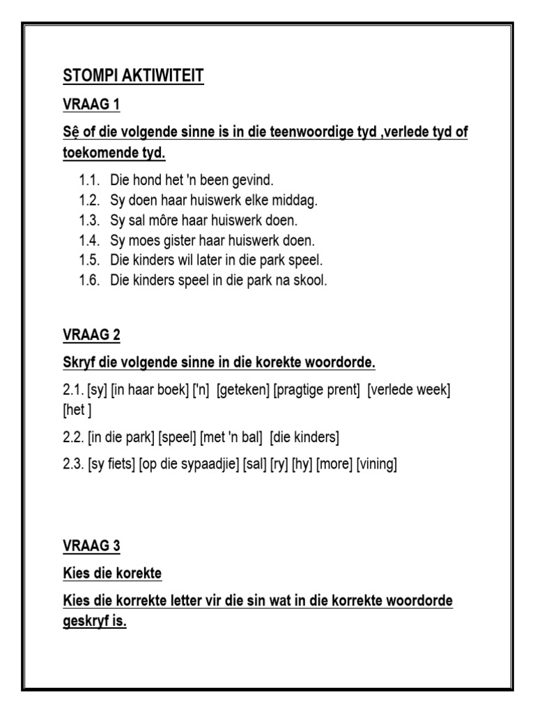 STOMPI AKTIWITEIT T2 | PDF