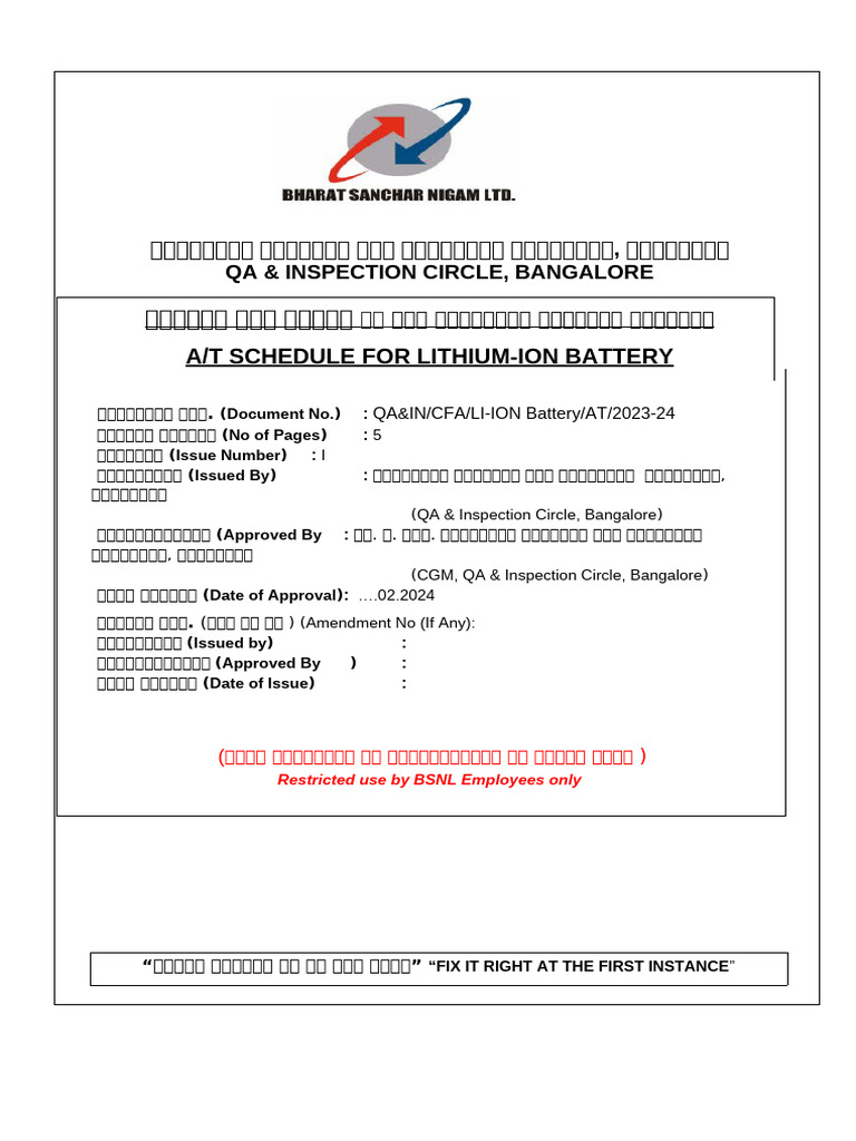 Lithium-Ion Battery Approval Schedule | PDF | Lithium Ion Battery ...
