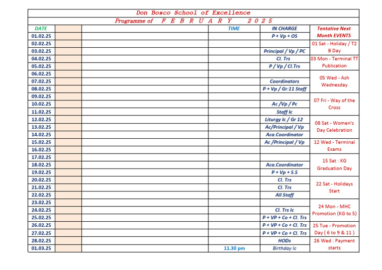 11 February Programme 25 | PDF
