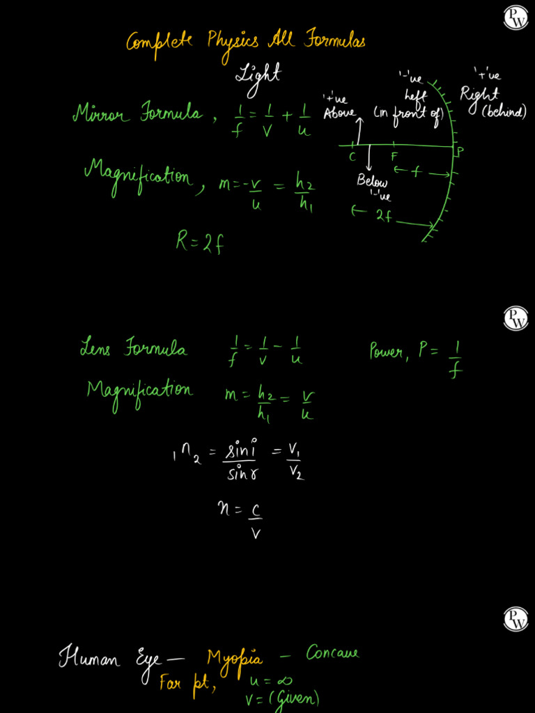physics all formulas | PDF