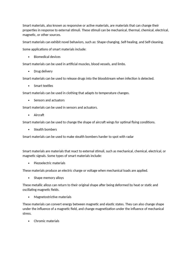 Material Science Unit 5 | PDF | Shape Memory Alloy | Actuator