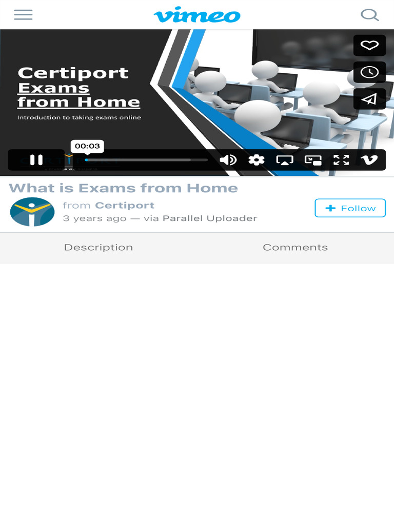 What Is Exams From Home On Vimeo | PDF