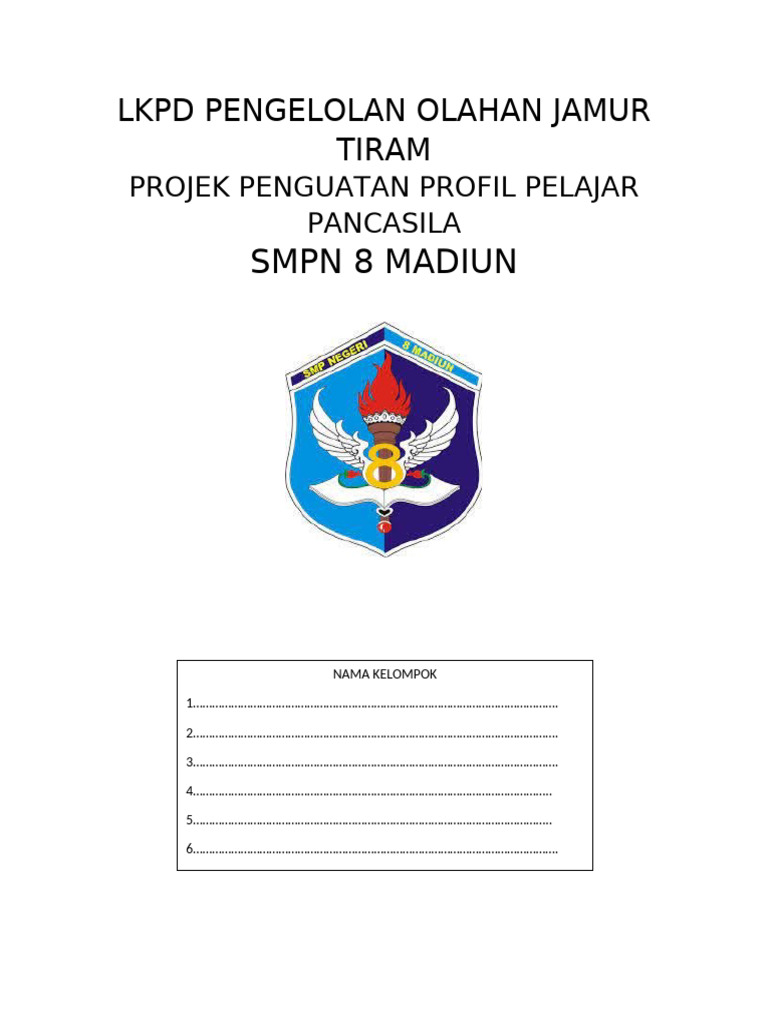 LKPD PENGELOLAN OLAHAN JAMUR TIRAM | PDF