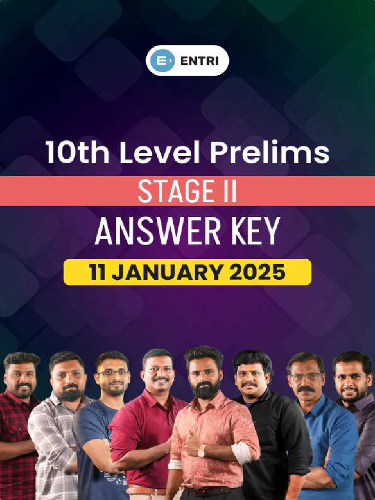 10th Level Prelims Stage II | PDF