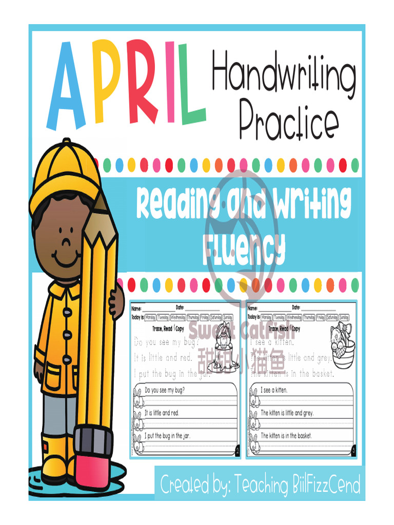 April Handwriting Practice | PDF