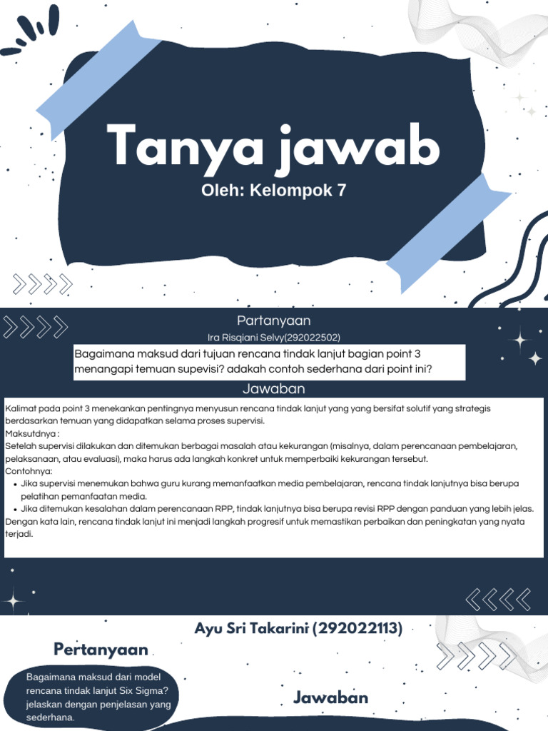 Tanya Jawab Kel 7 | PDF