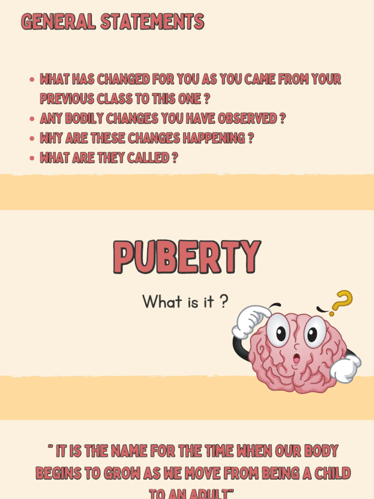 Understanding Puberty: Key Changes Explained | PDF