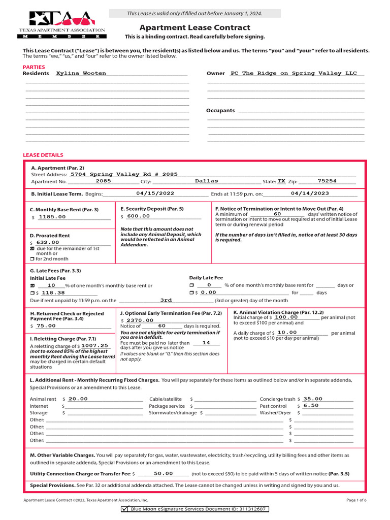 0010098779 LEASE | PDF | Lease | Fee