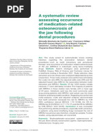 Oral Health Management for MRONJ Risk | PDF | Dental Implant | Osteoporosis