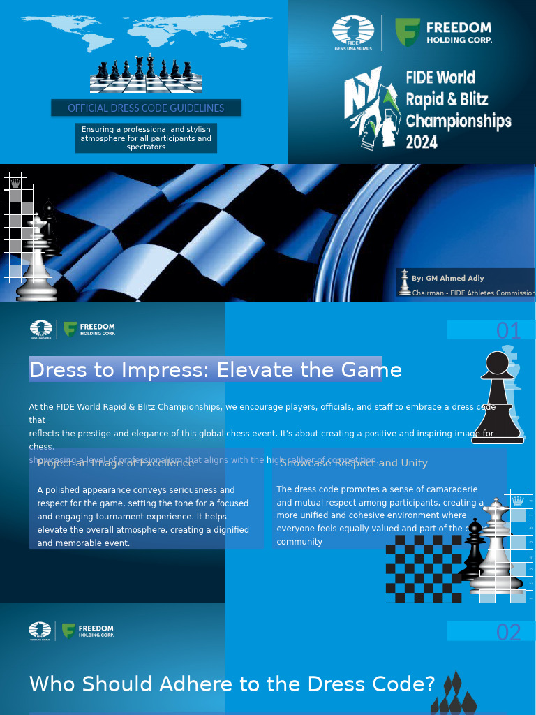 FIDE World Rapid and Blitz Championships Dress Code A4 | PDF | Clothing ...