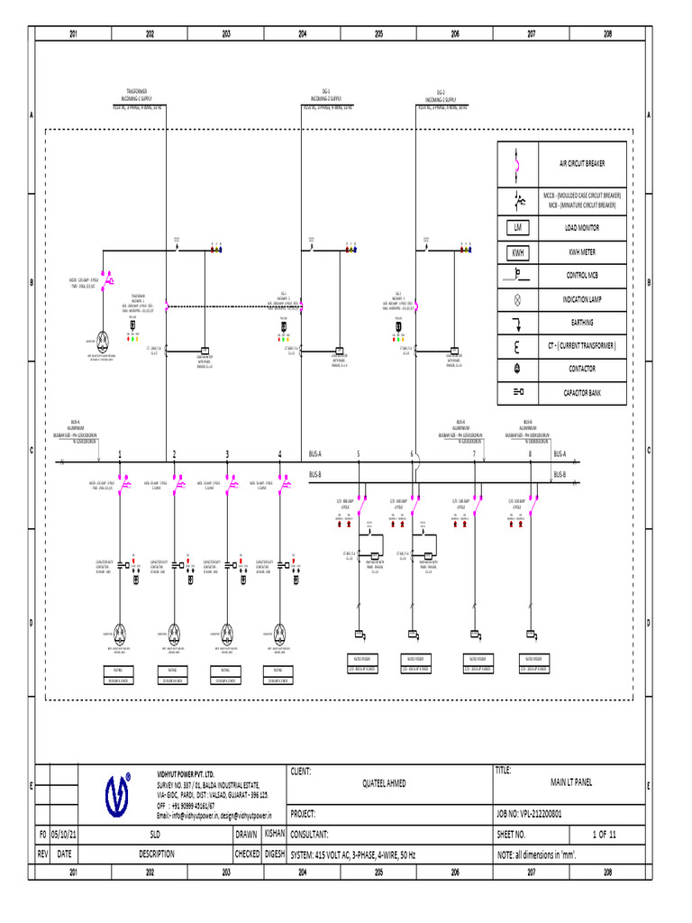 VPL-212200801 To 815-F0-Drawing For Approval | PDF | Alternating ...