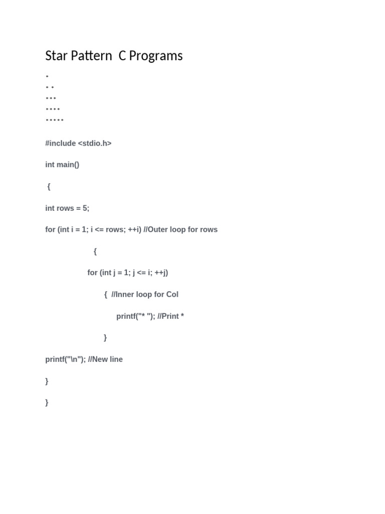 pattern-c-programs | PDF