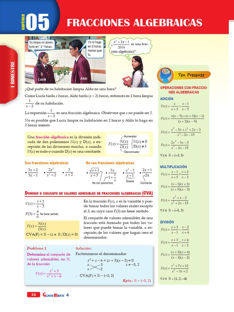 Fracciones Algebraicas Simplificadas | PDF | Números | Conceptos matemáticos