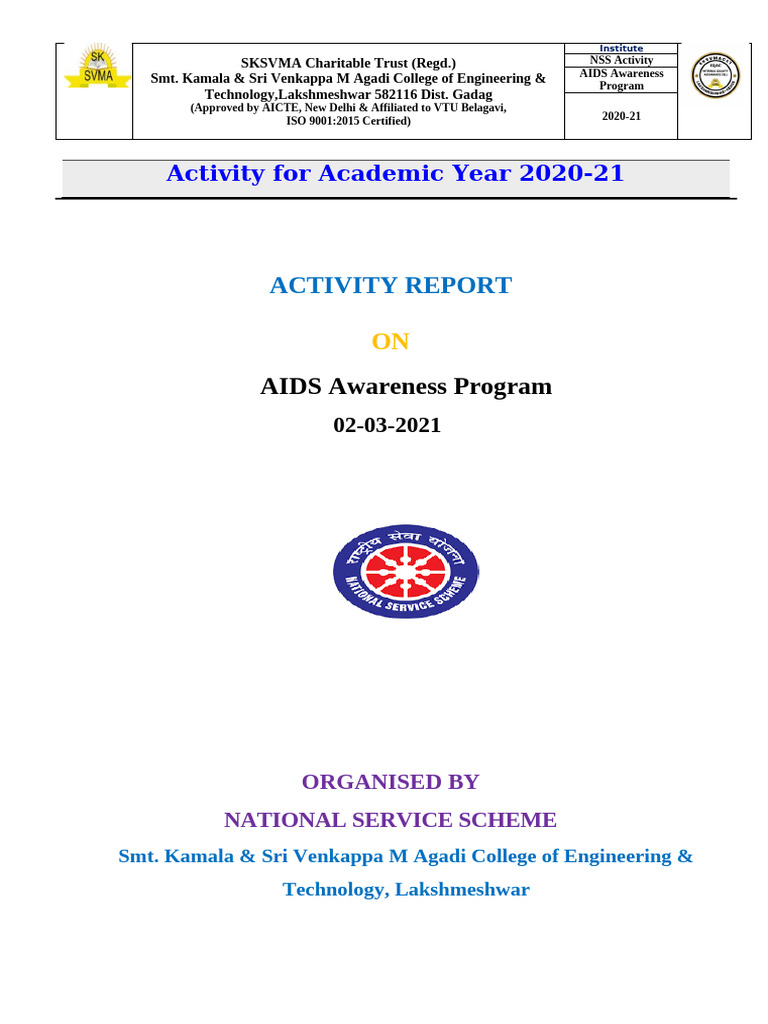 AIDS Awareness 2020-2021 | PDF | Human Resources